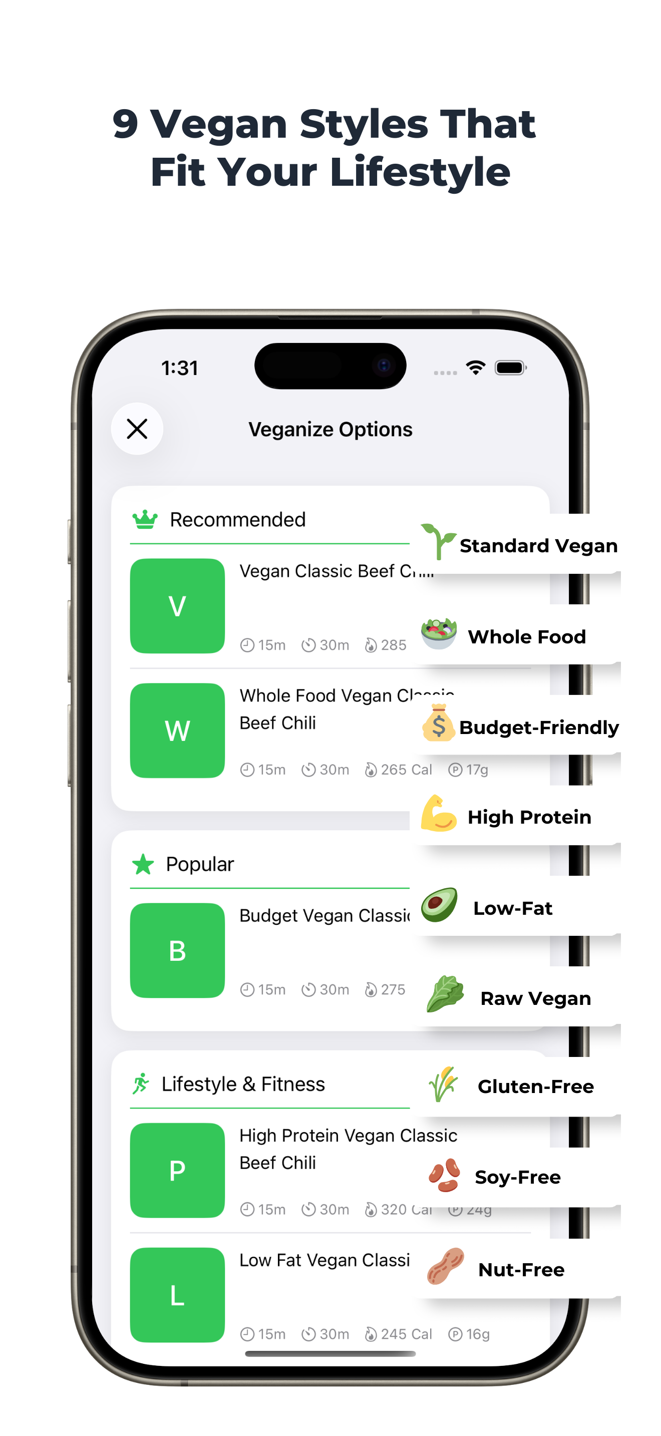Veganize Recipe - Turn Any Recipe Vegan Instantly